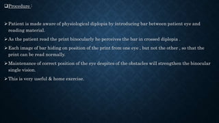 Orthoptic instruments | PPTX