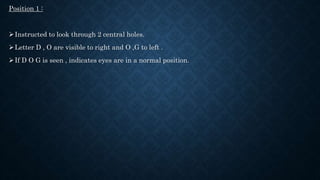 Orthoptic instruments | PPTX