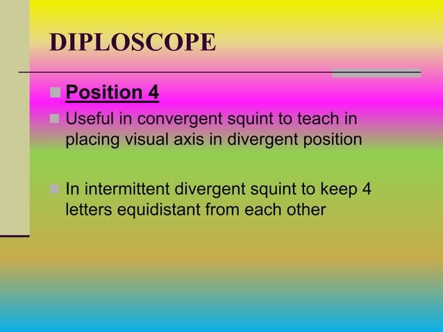 Orthoptic instruments arya | PPTX