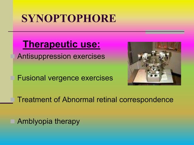 Orthoptic instruments arya | PPTX
