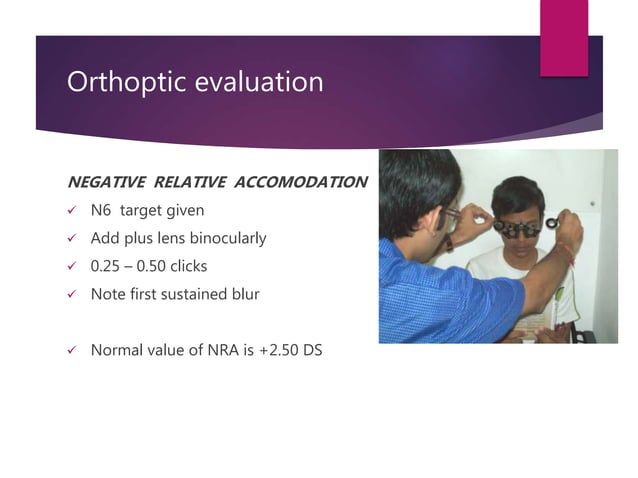 Orthoptics Introduction test | PPTX