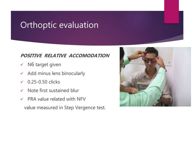 Orthoptics Introduction test | PPTX