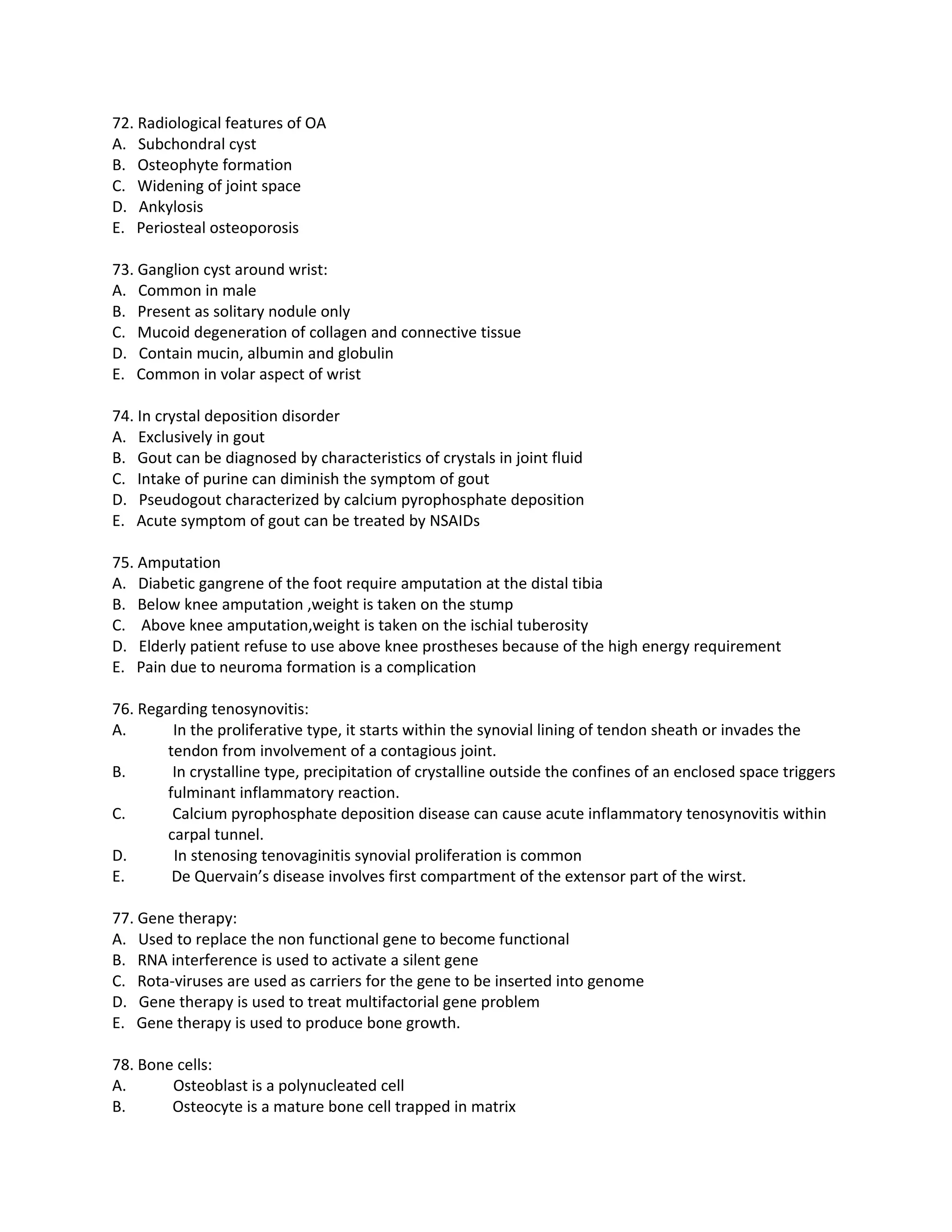Ganyang Ortho questions | DOC