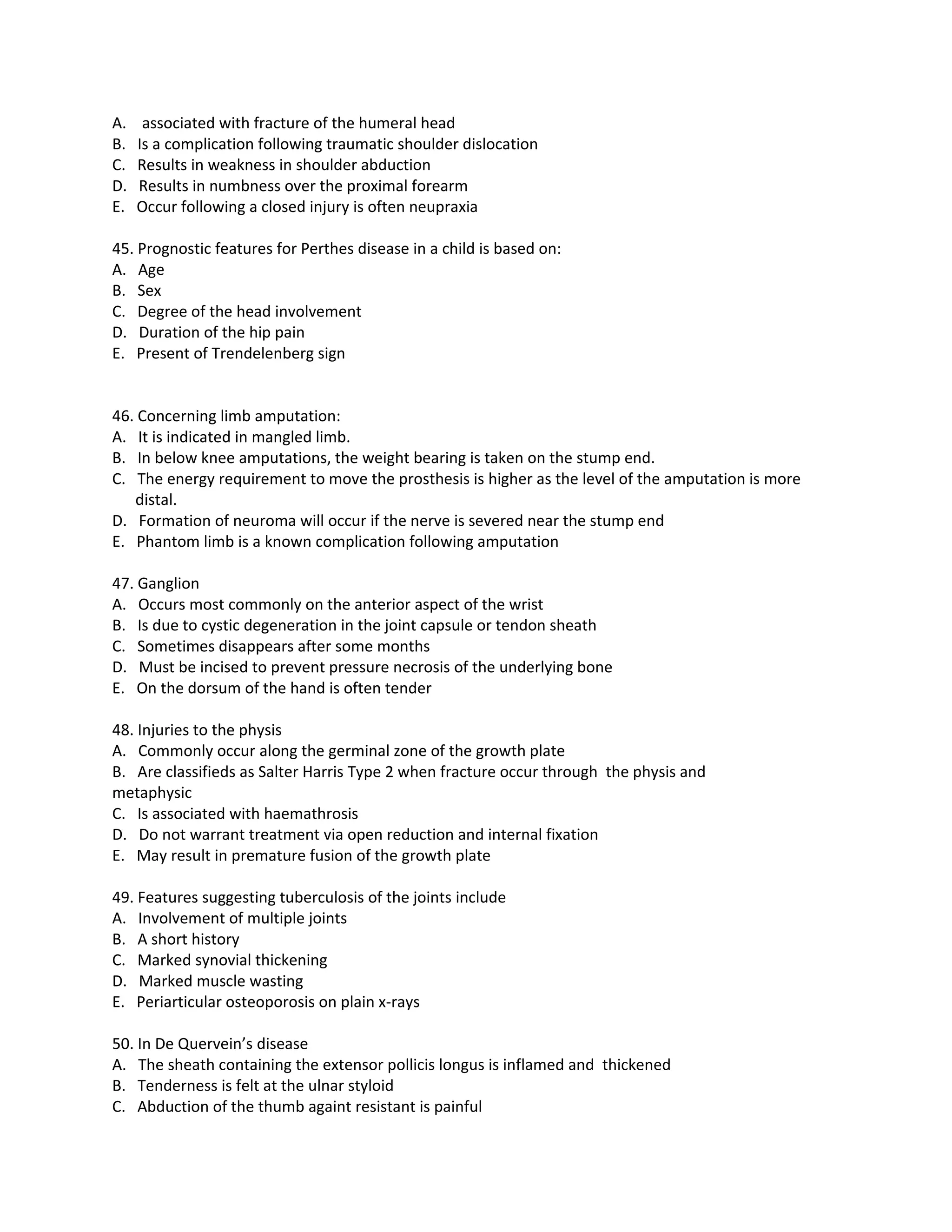 Ganyang Ortho questions | DOC