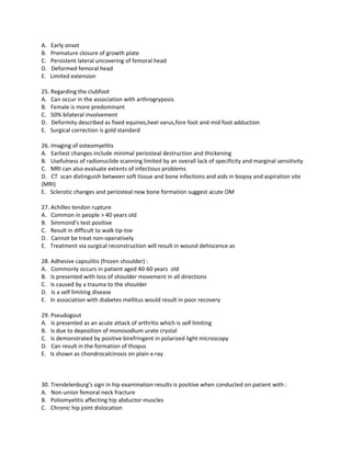 Ganyang Ortho questions | DOC