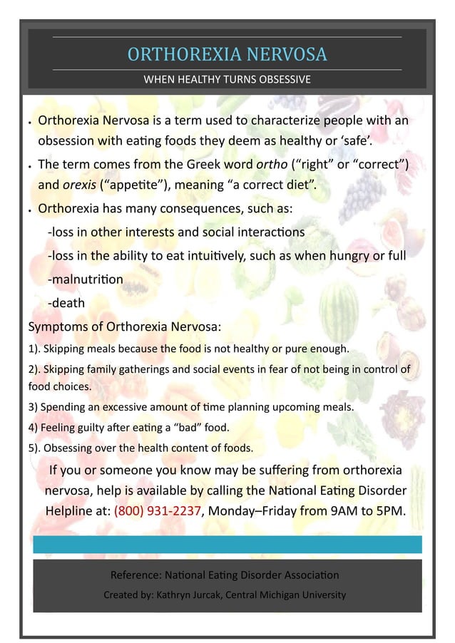Orthorexia fact sheet | PDF