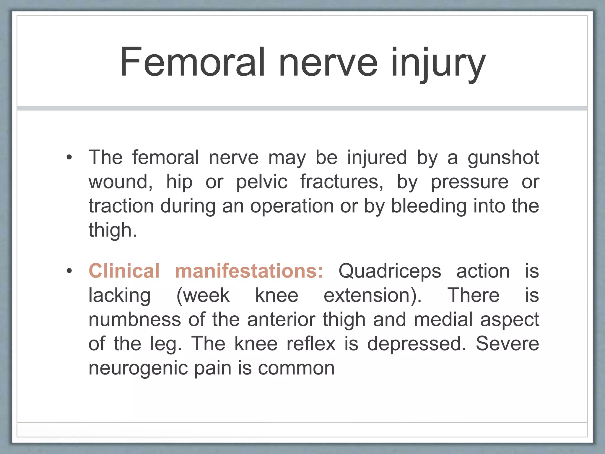 Peripheral nerve injuries | PPTX