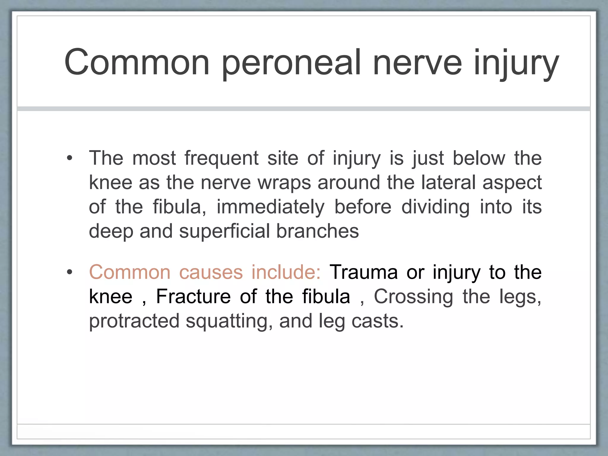 Peripheral nerve injuries | PPTX