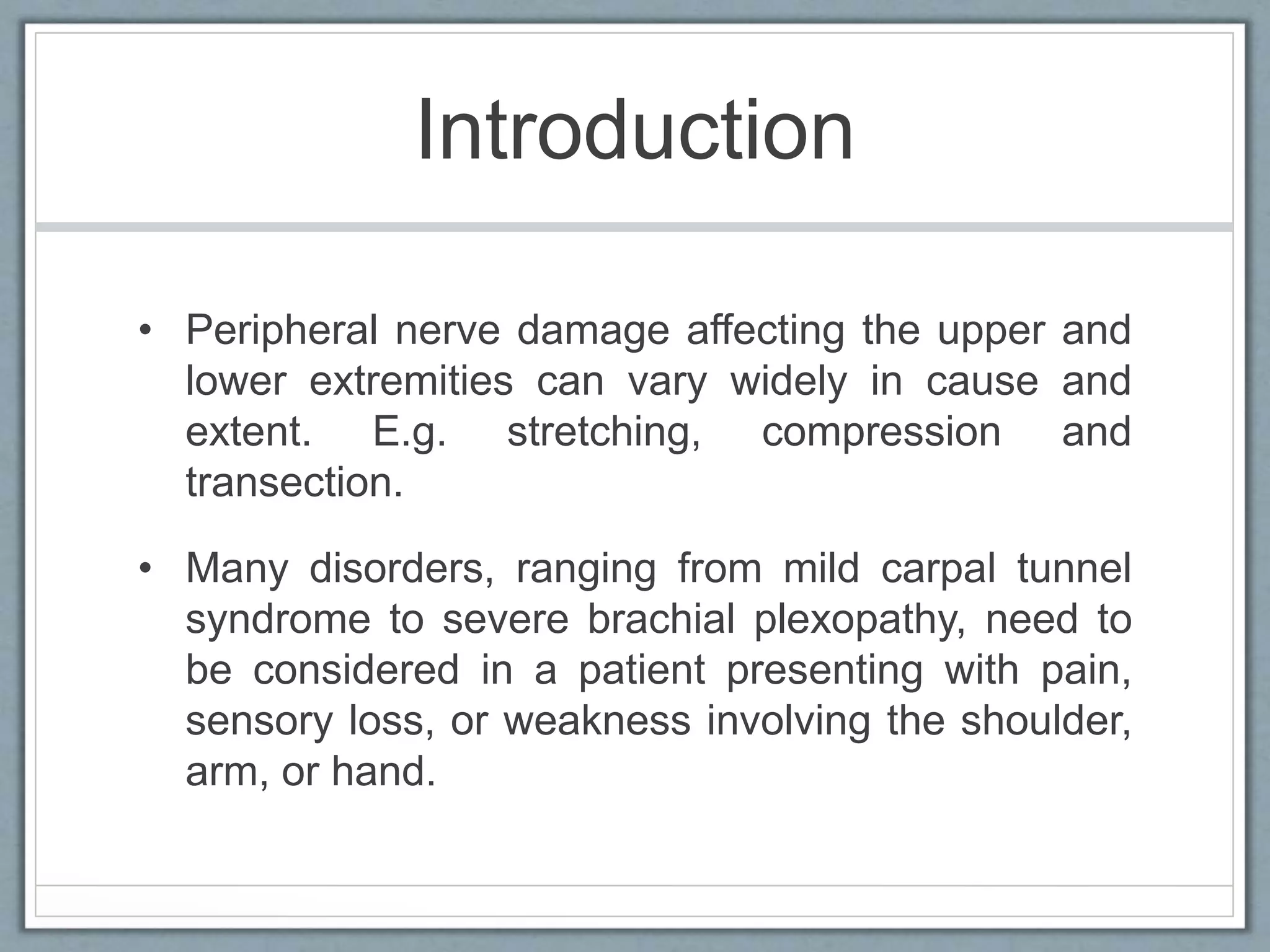 Peripheral nerve injuries | PPTX