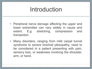 Peripheral nerve injuries | PPTX