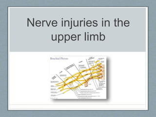 Peripheral nerve injuries | PPTX