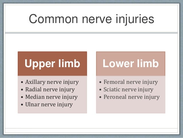 Peripheral nerve injuries
