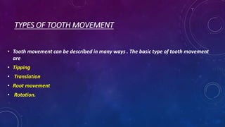 ortho seminar biomechanics of tooth movement | PPTX | Dental Health ...