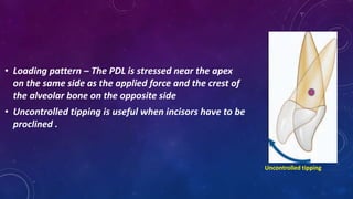 ortho seminar biomechanics of tooth movement | PPTX
