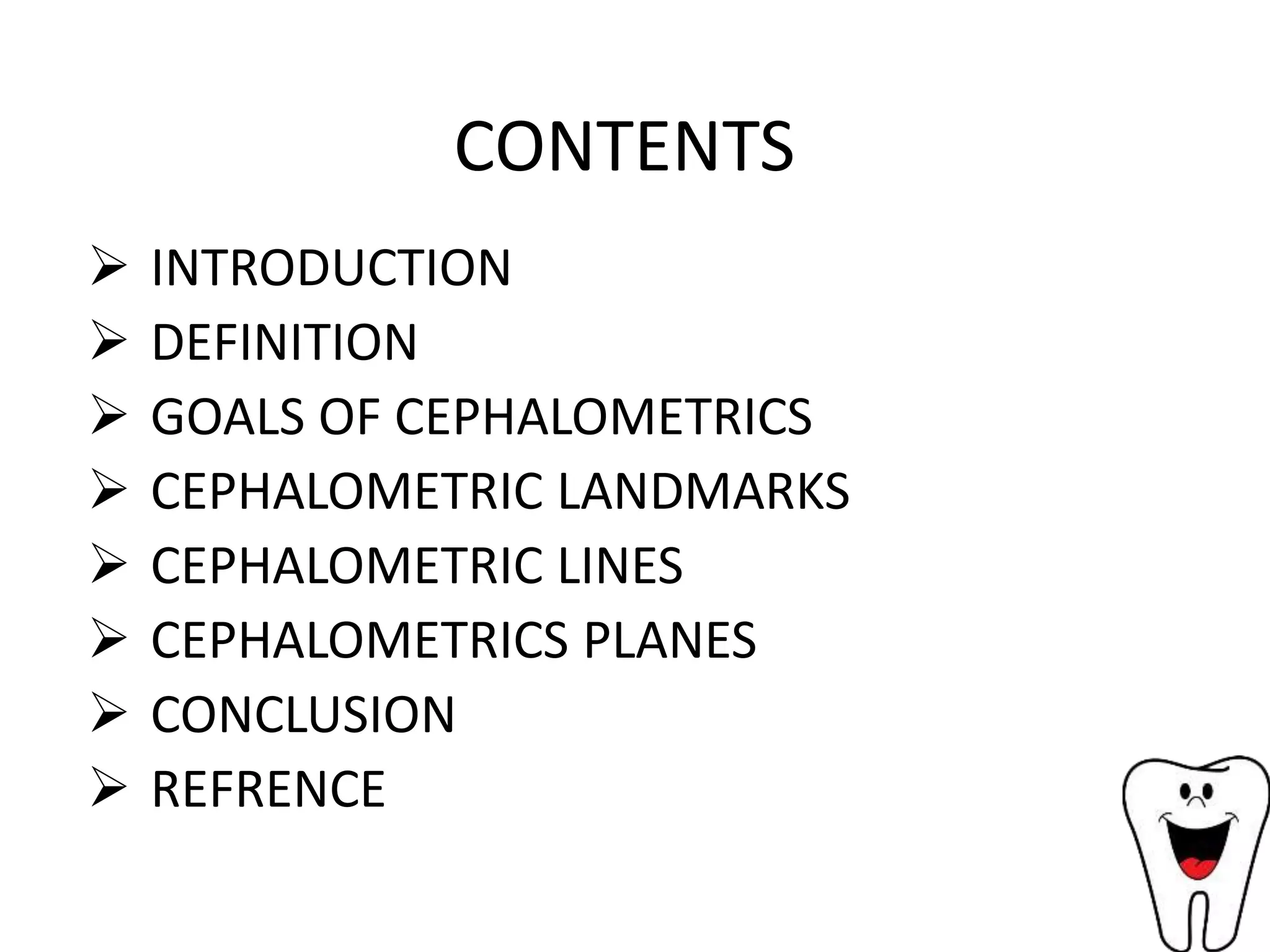 Cephalometrics ( landmarks,Lines and Planes ) | PPTX