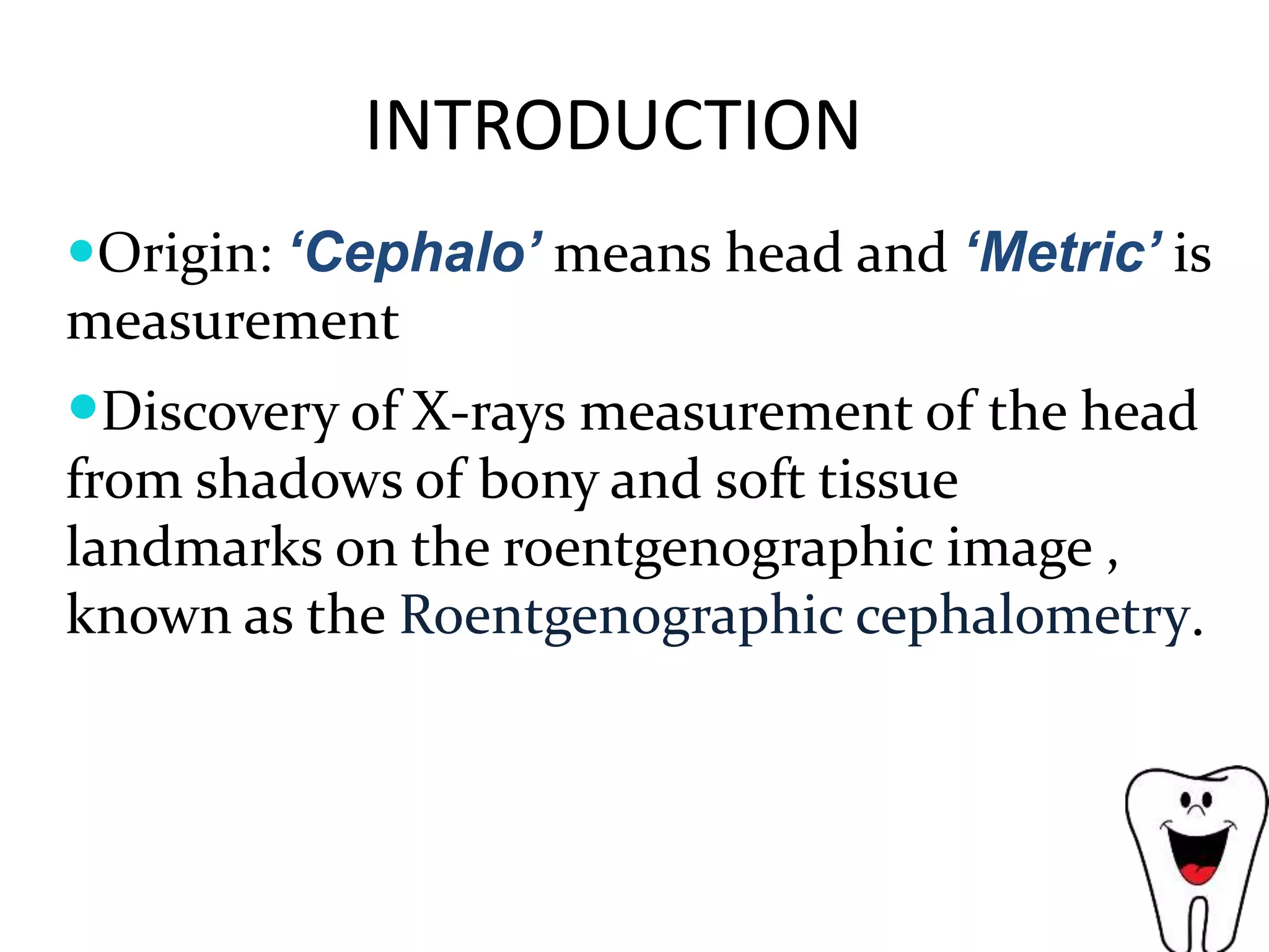 Cephalometrics ( landmarks,Lines and Planes ) | PPTX