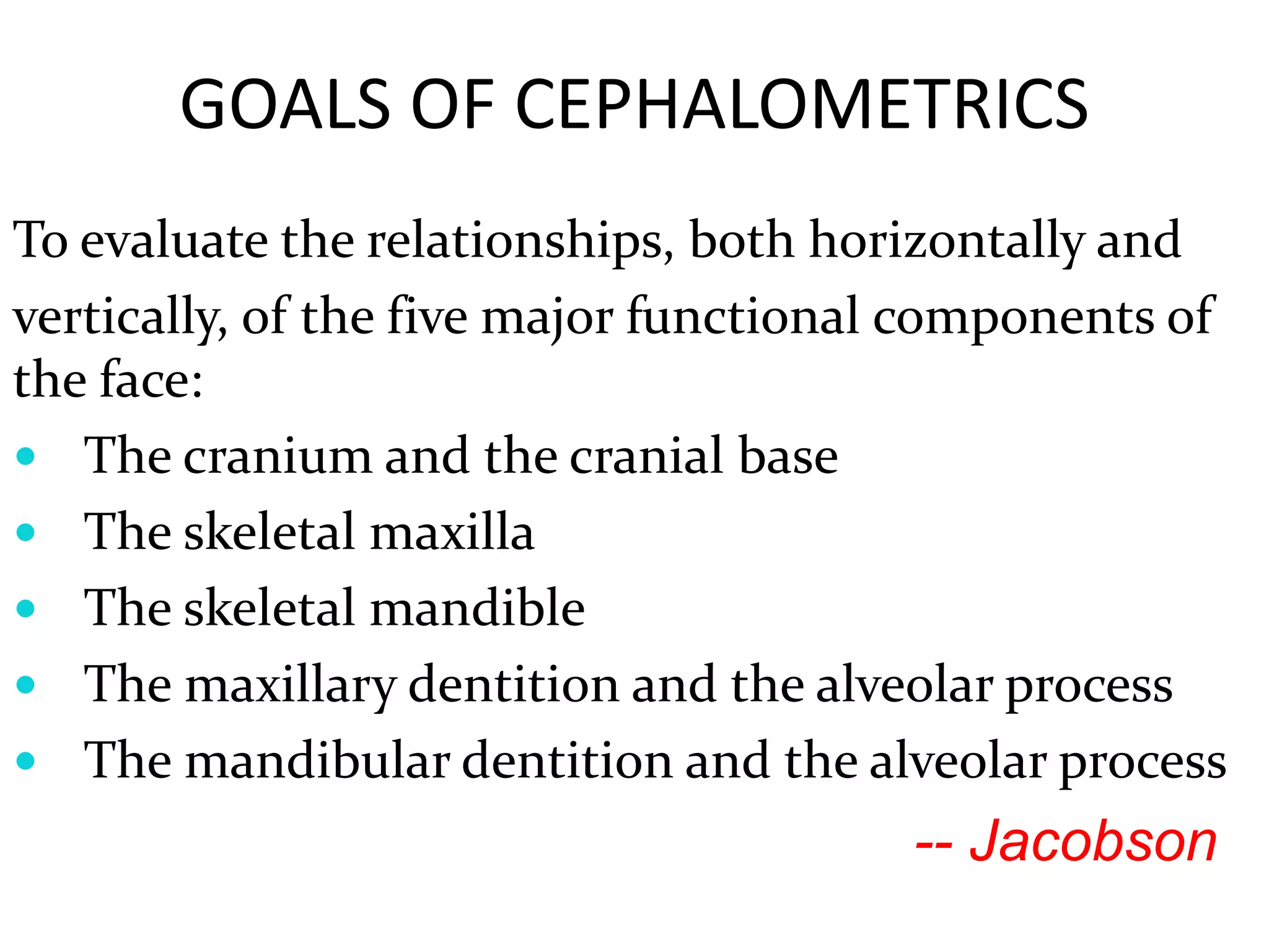 Cephalometrics ( landmarks,Lines and Planes ) | PPTX