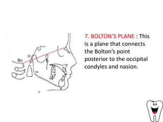 Cephalometrics ( landmarks,Lines and Planes ) | PPTX