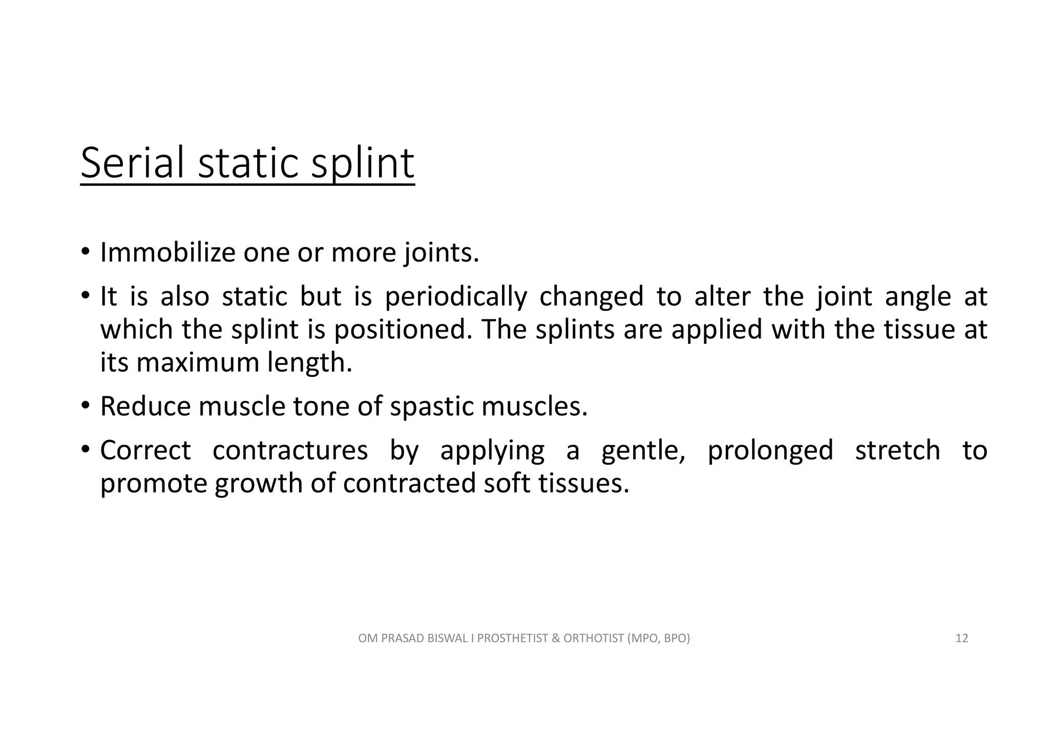 Orthoses for shoulder, elbow and forearm | PDF