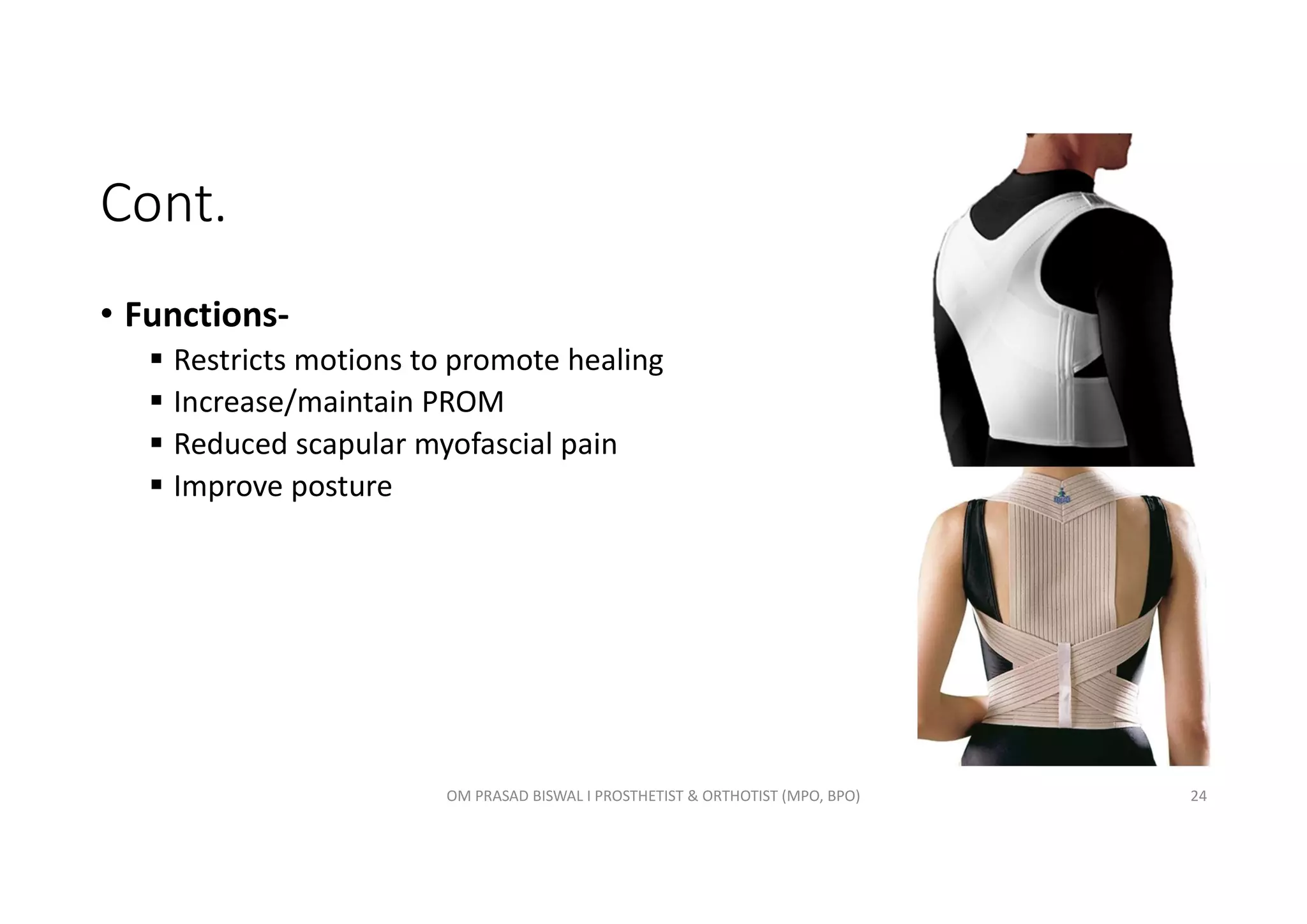 Orthoses for shoulder, elbow and forearm | PDF