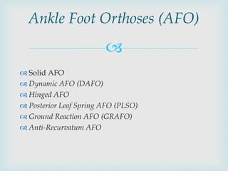 Orthoses in Cerebral Palsy.pptx