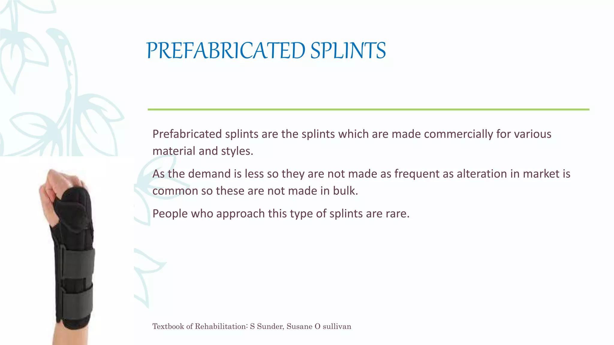 Orthosis PPT | PPTX | First Aid | Injuries