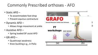 Introduction to Orthosis.pptx | Death, Injury, or Military Conflict ...