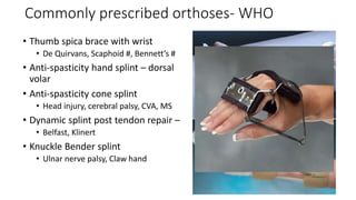 Introduction to Orthosis.pptx | Death, Injury, or Military Conflict ...