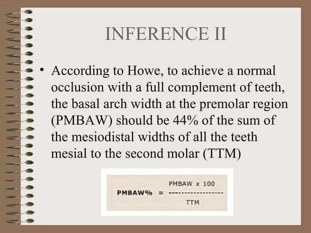 Ortho study model analysis | PPT | Dental Health | Diseases and Conditions