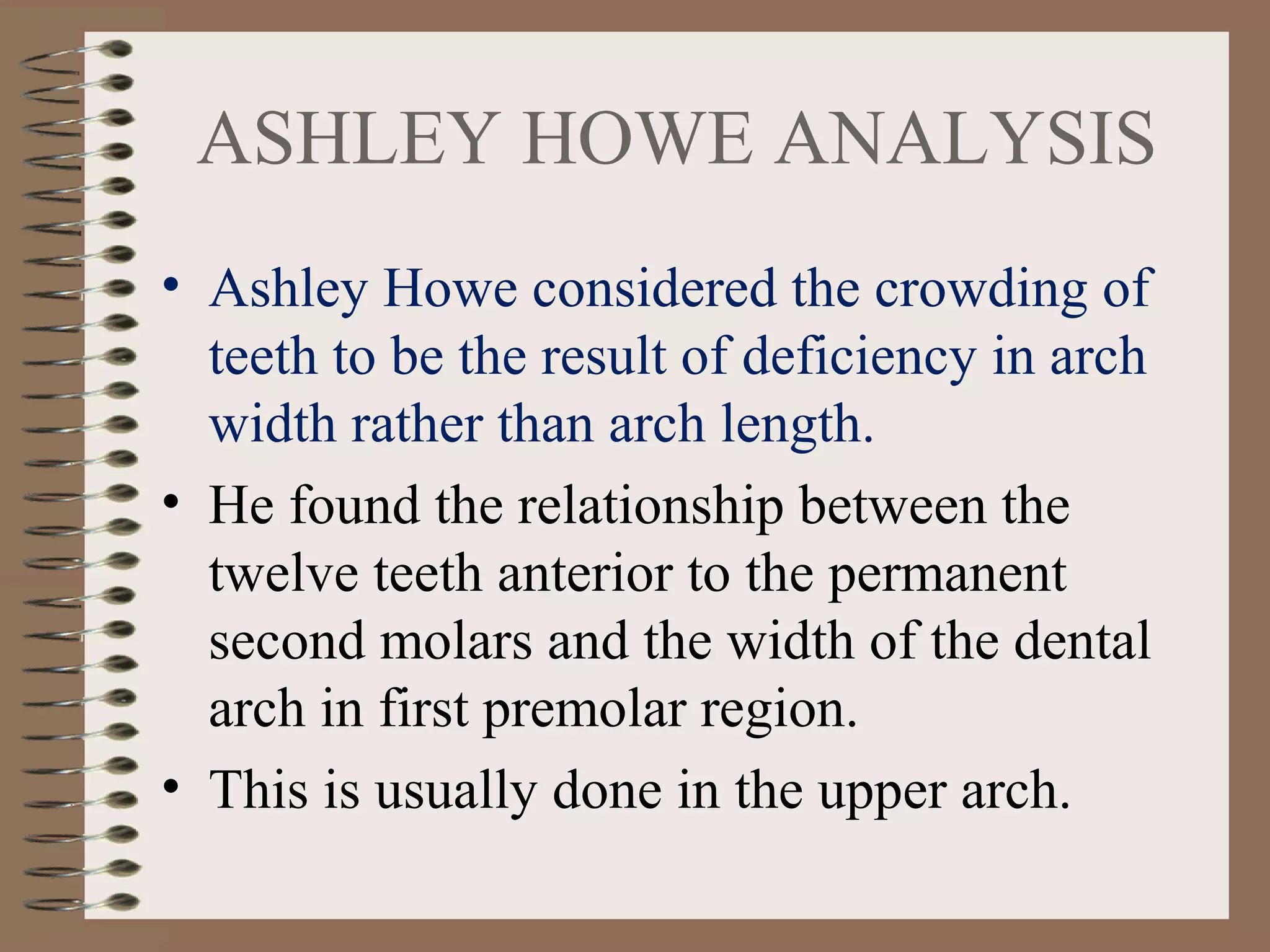 Orthodontic Study Model Analysis | PPT