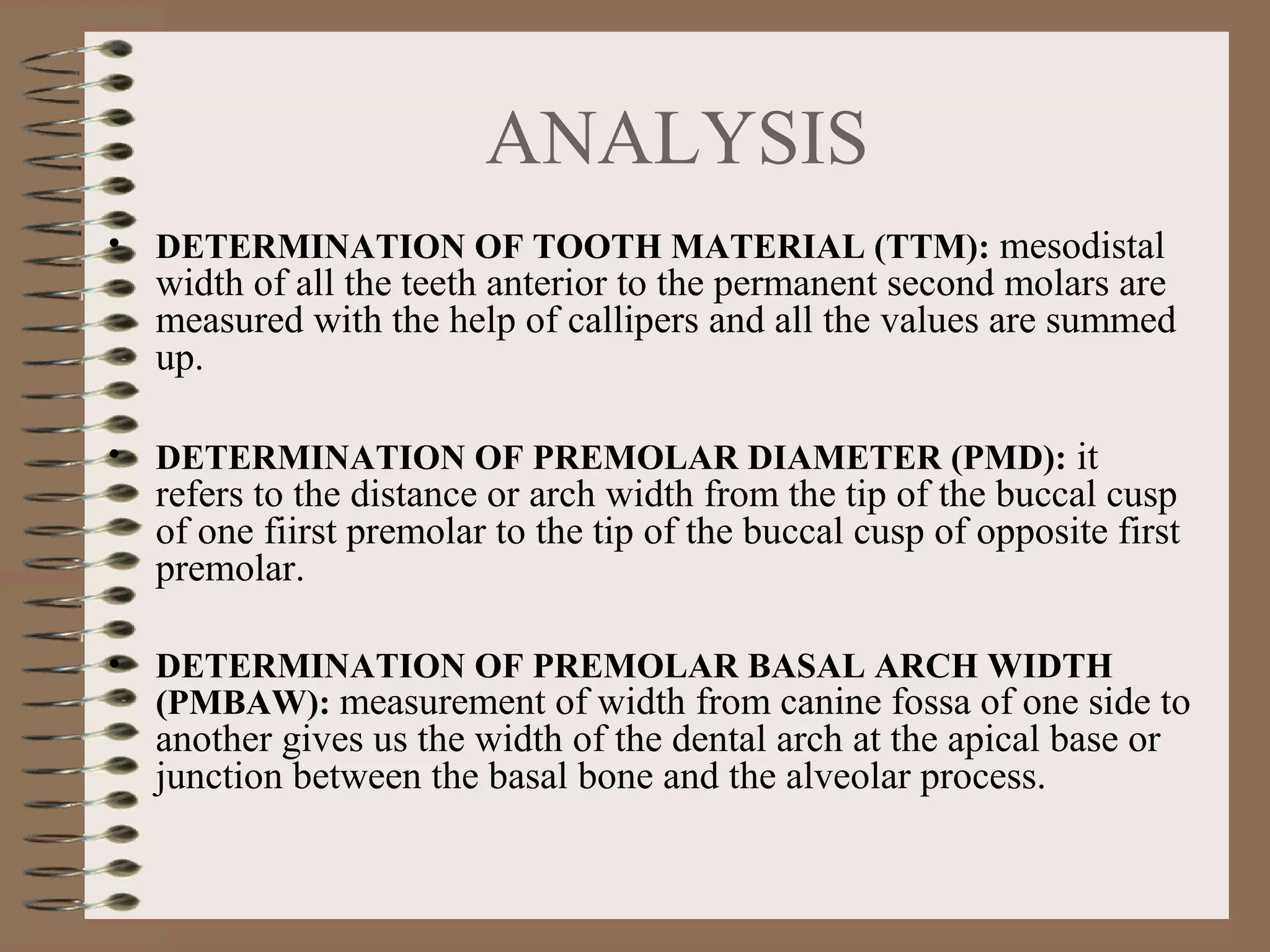 Orthodontic Study Model Analysis | PPT