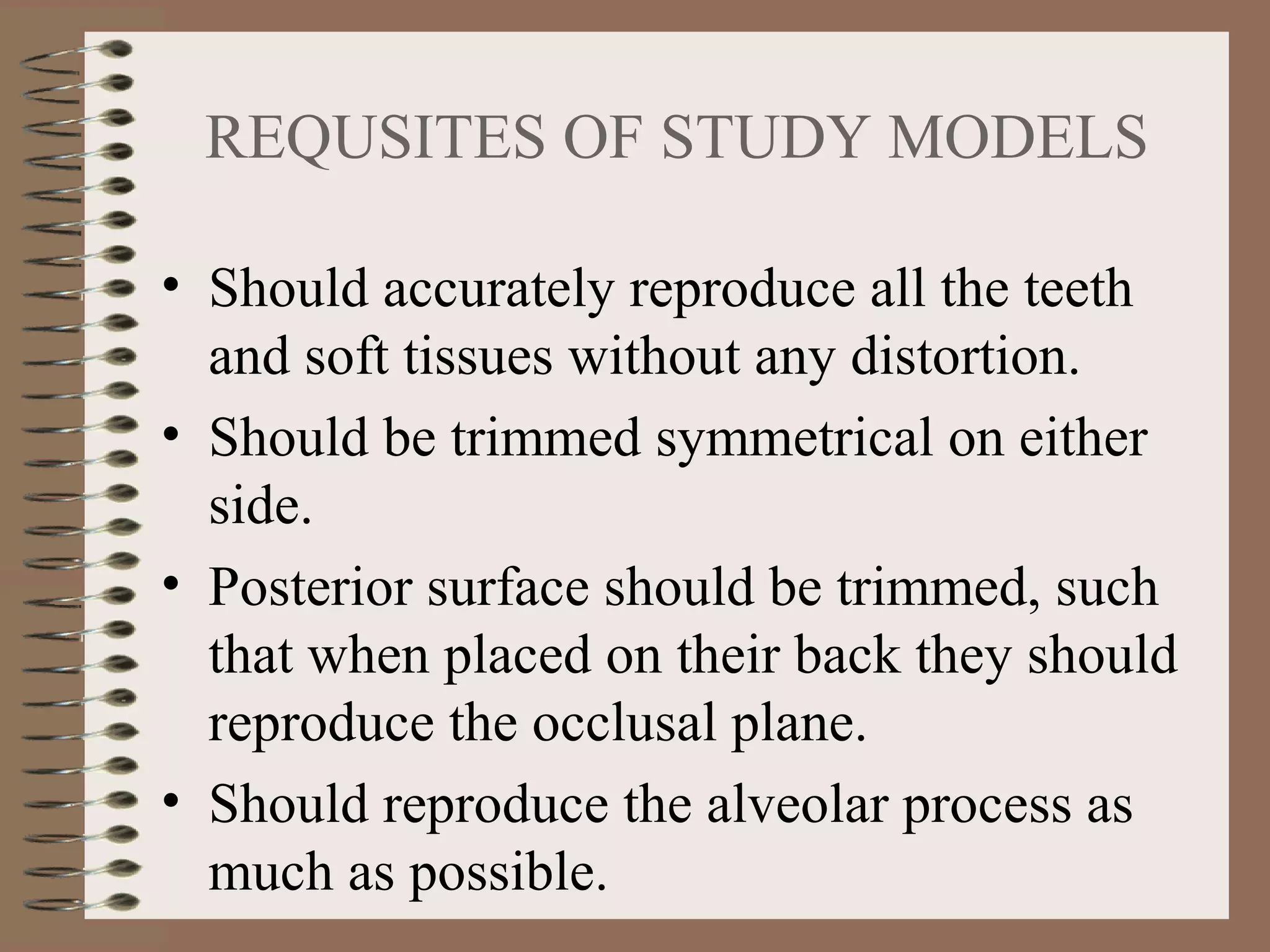 Orthodontic Study Model Analysis | PPT
