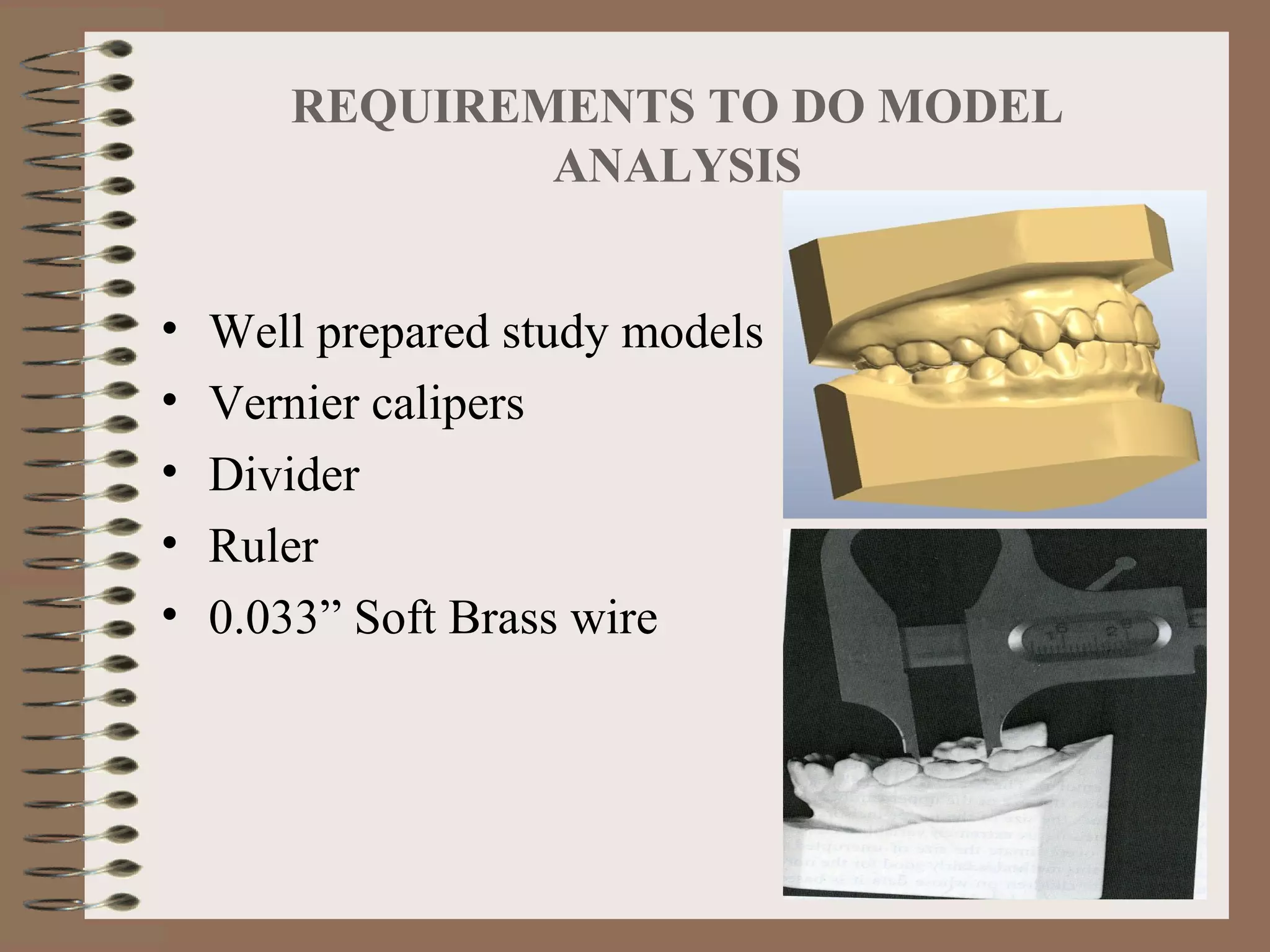 Orthodontic Study Model Analysis | PPT