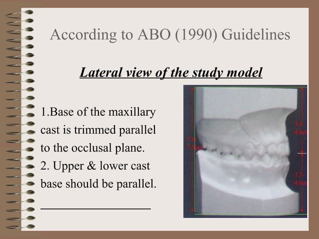 Orthodontic Study Model Analysis | PPT | Dental Health | Diseases and ...