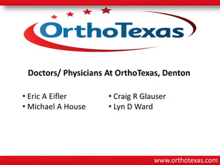 Physical Therapy Denton TX | PPT