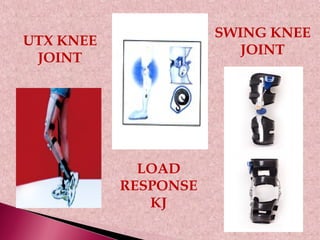 Orthotic knee joints - AIIPMR notes ( SYBPO ) | PPT
