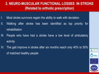 Orthotic management of stroke for mobility --- Madeshanaika (India) | PPTX
