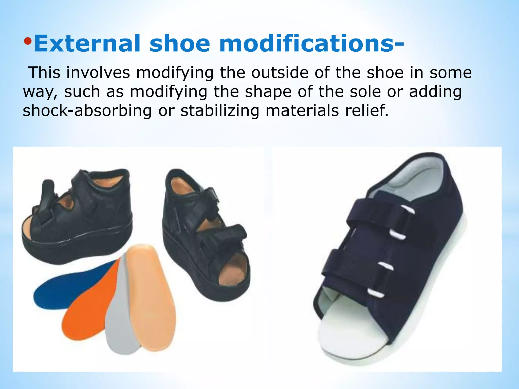 Orthotic management of diabetes mellitus foot | PPTX