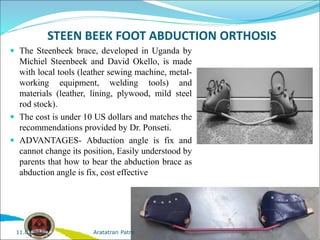 Orthotic Management of CTEV-A.Patra | PPSX