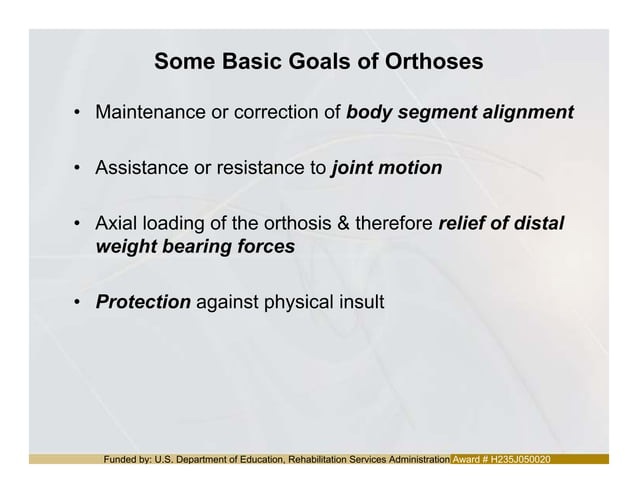 Orthotic overview | PPT