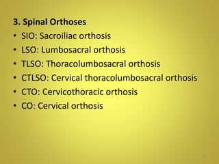 Orthotics | PPTX