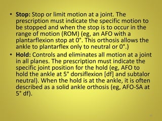 Orthotics | PPTX