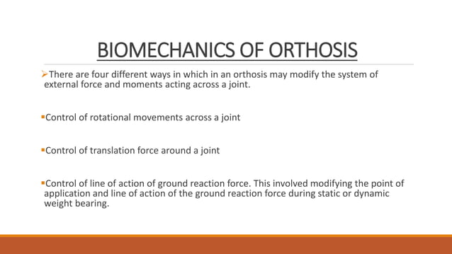 Orthotics | PPT