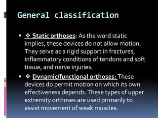 Orthotics and prosthetics UG lecture | PPTX