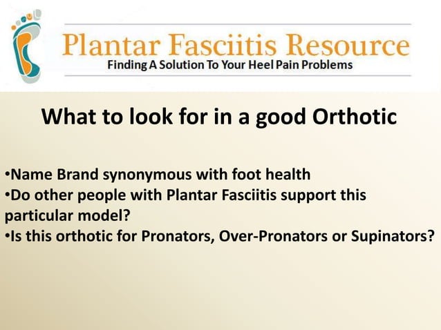 Orthotics slide | PPTX