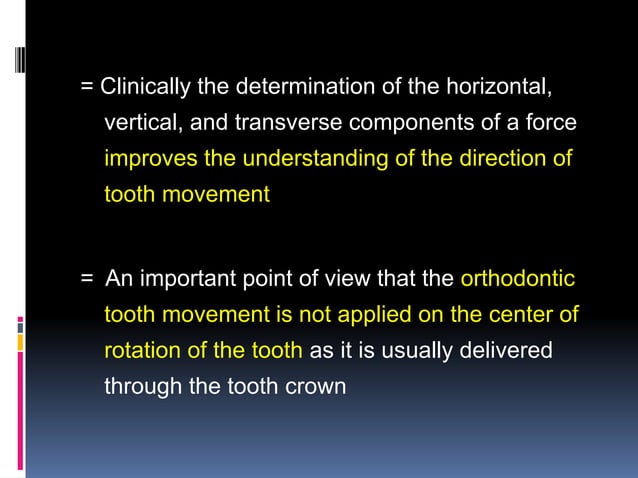 Orthodontic tooth movement ppt. | PPTX | Dental Health | Diseases and ...