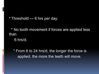 Orthodontic tooth movement ppt. | PPTX