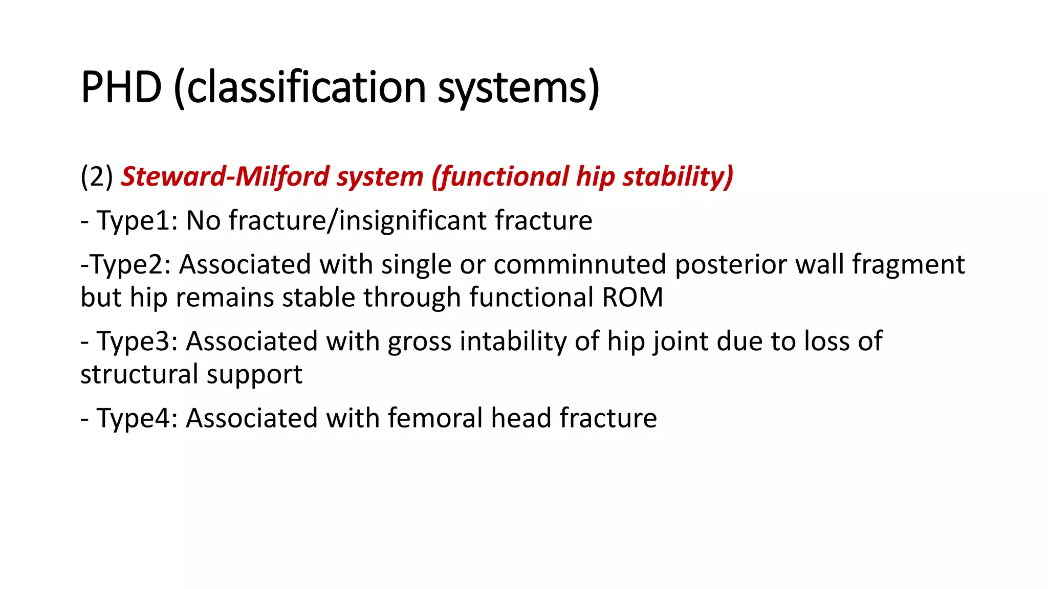 Hip Dislocations: Ortho topic presentation 2018 | PPTX