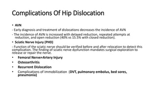 Hip Dislocations: Ortho topic presentation 2018 | PPT