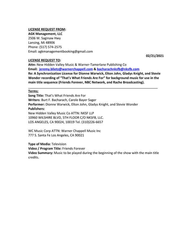 Music Clearance Licensing | PDF